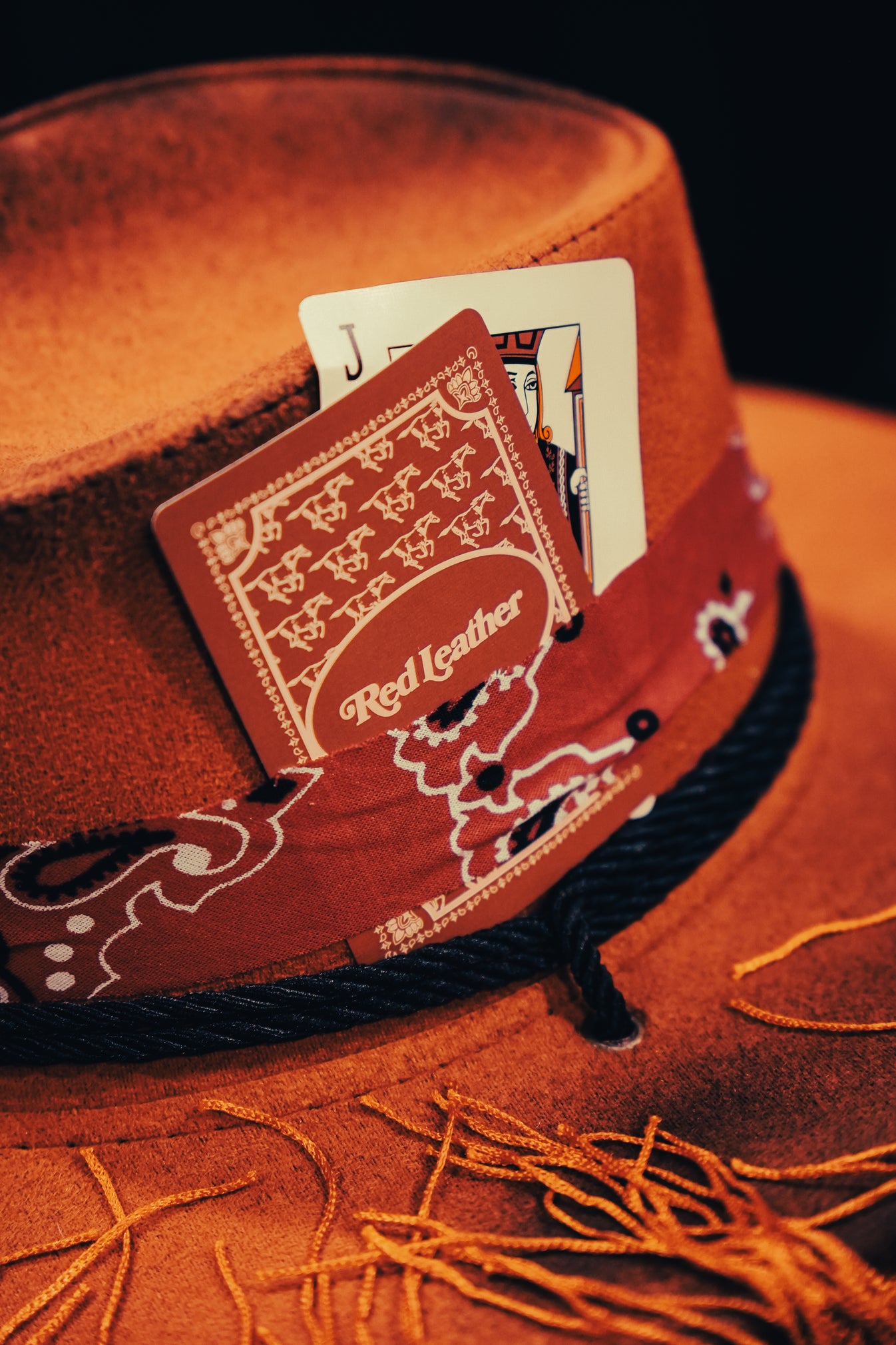 RED'S HAT – Red Leather