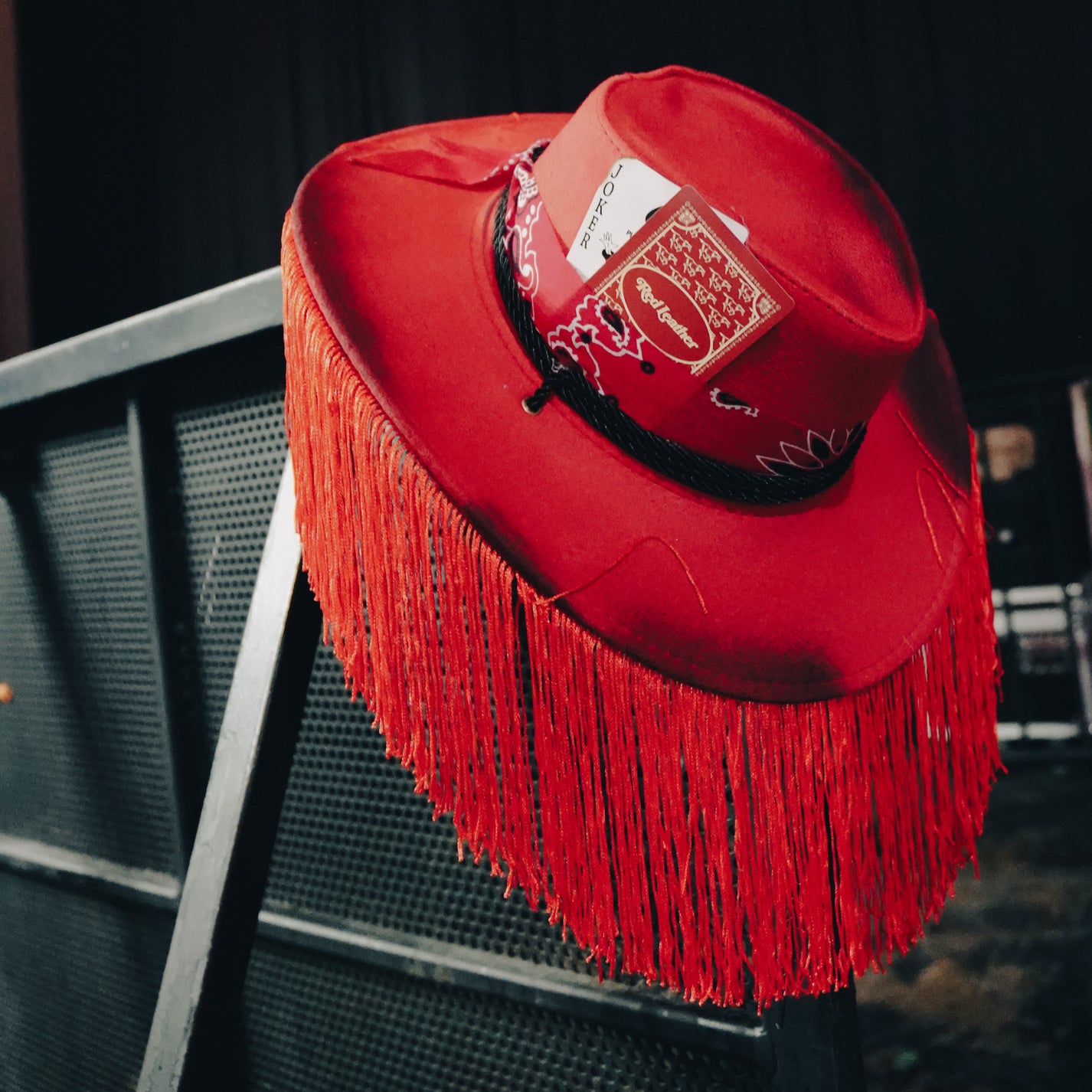 RED'S HAT – Red Leather