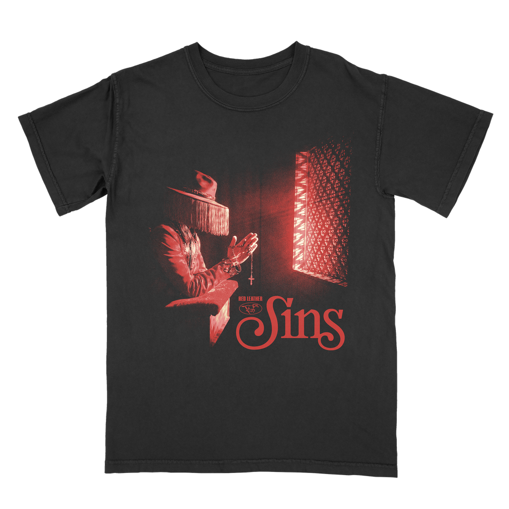 Sins T-Shirt – Red Leather